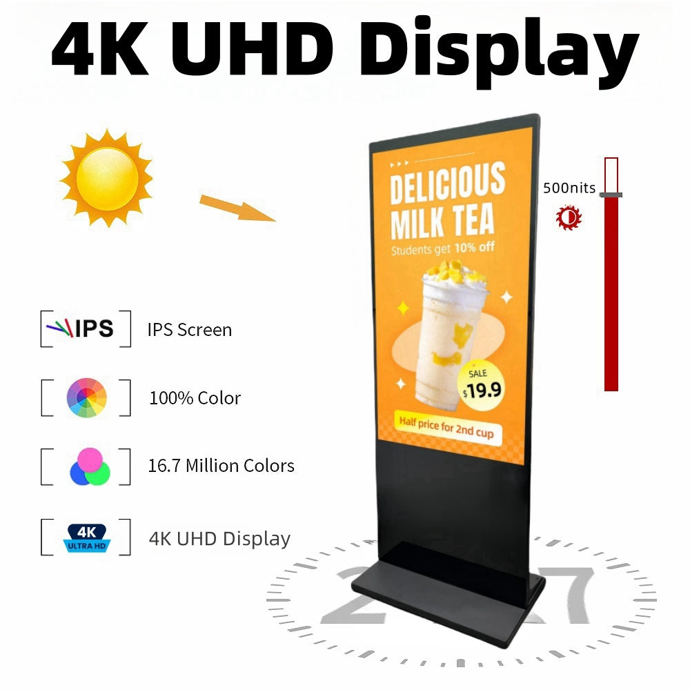 Ultra-Thin LCD Floor Stand Digital Signage Display: The Future of ...